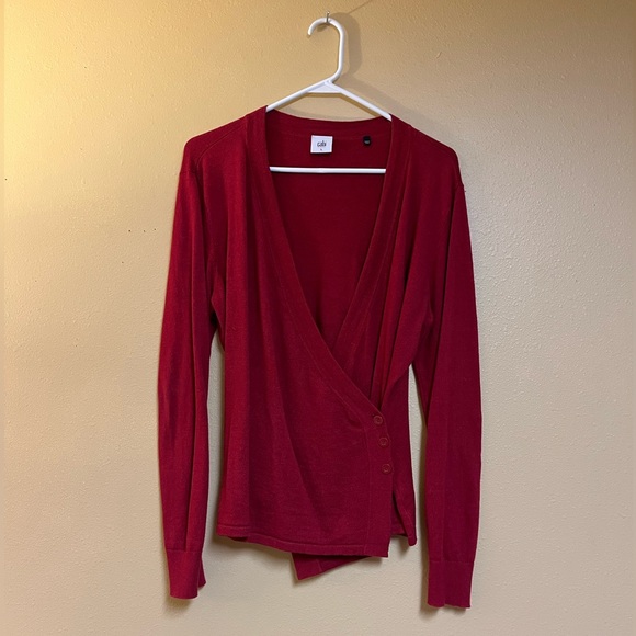 CAbi | Sweaters | Red Cabi Wrap Sweater | Poshmark